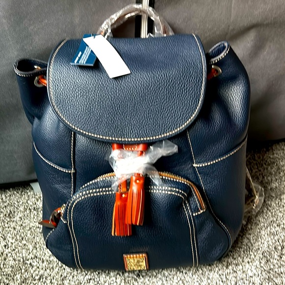 Dooney & Bourke | Bags | Dooney Bourke Navy Large Murphy Pebble Grain ...